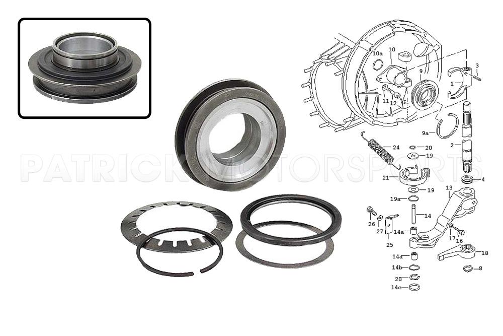 SACHS Clutch Release Bearing For Porsche 911 / 915 Transmission / 225m ...