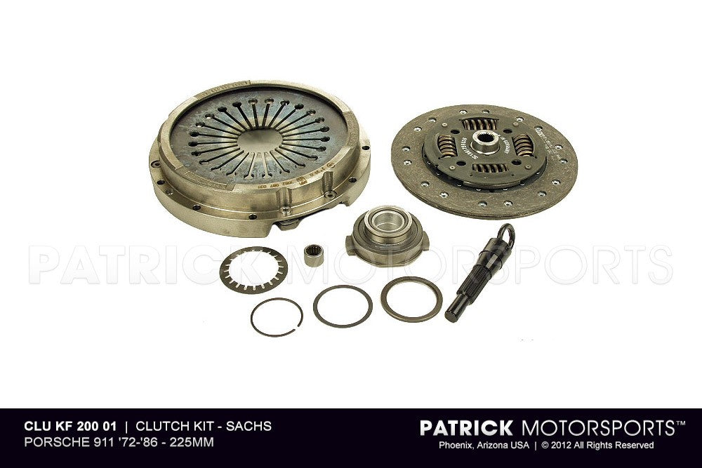Sachs 915 225mm O.E. Clutch Set For 1972-1986 Porsche 911 (CLU 915 116 ...