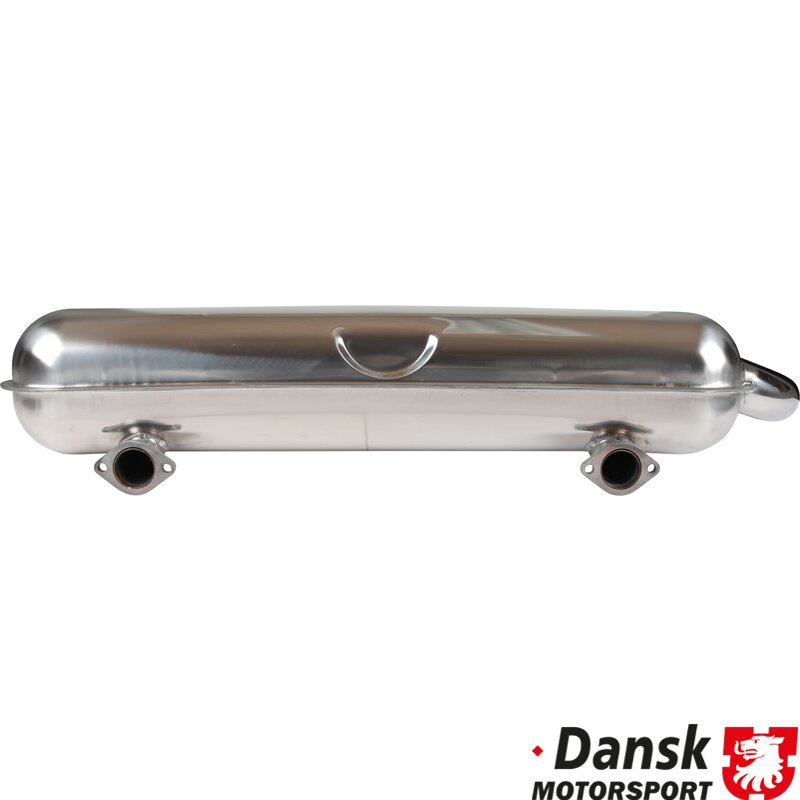 Early 911 Sport Muffler - Dual Inlet - 70mm Single Outlet - Stainless ...