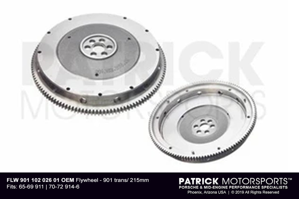 6 Bolt 215mm Flywheel For Porsche 911 / 914 / 901 Transmission (FLW 90 ...